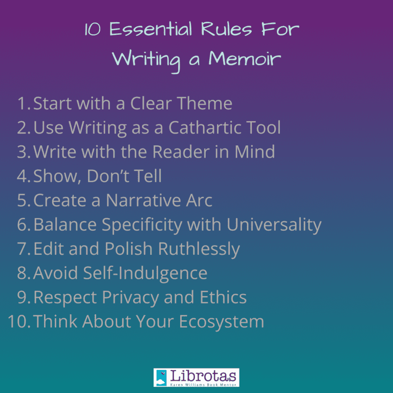 10 Essential Rules for Writing a Memoir - Karen Williams: The Book ...